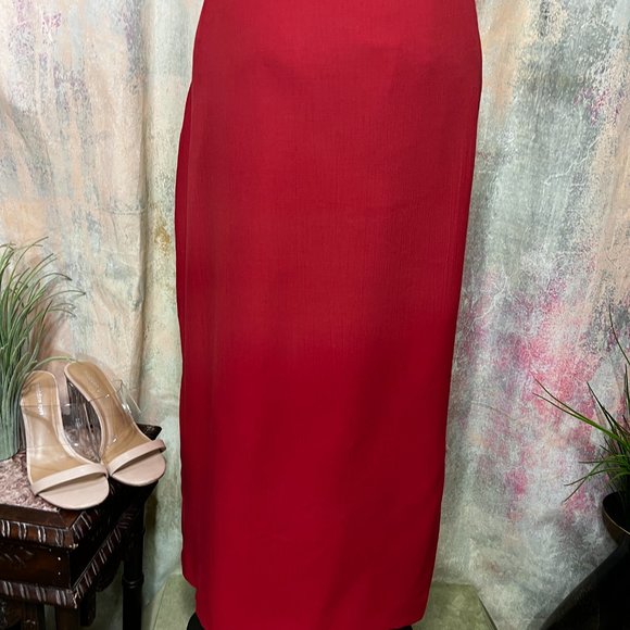 Thea Plus 42 | Skirts | Vtg Thea Plus 42 Viscose Blend Pencil Skirt ...